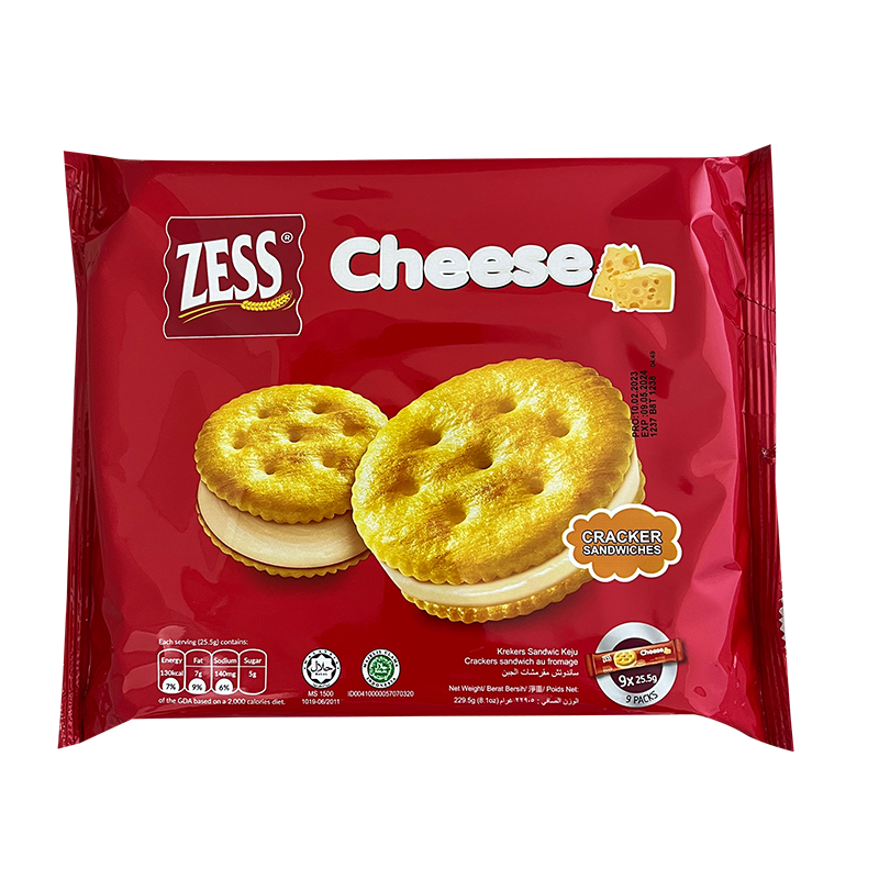 Zess Circle Sandwich Crackers Cheese 2295g Maza