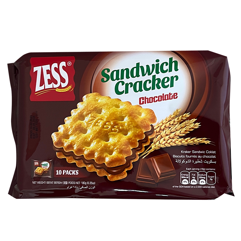 ZESS Square Sandwich Crackers - Chocolate (180g) – MAZA