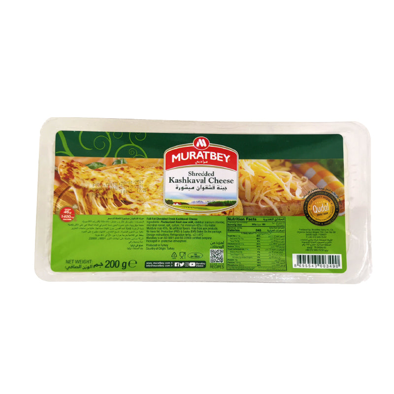 MURATBEY Shreded Kashkaval Cheese - 200g – MAZA